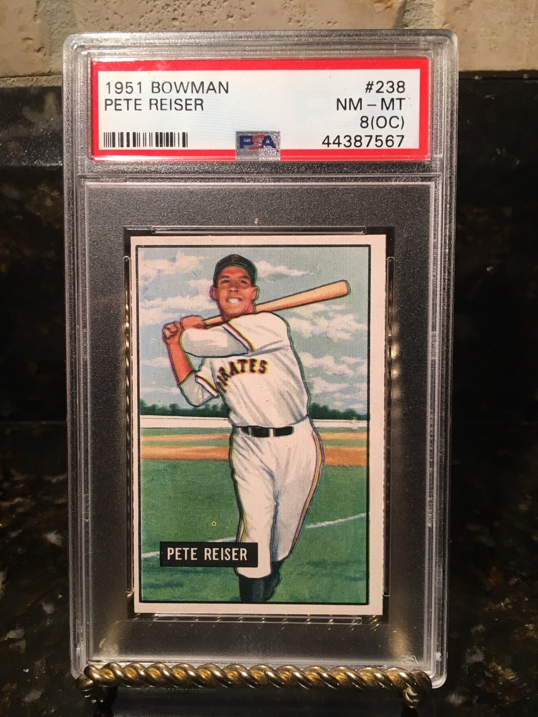 1951 Bowman Baseball Pete Reiser #238 PSA 8 OC - Graded, Authenticated ...