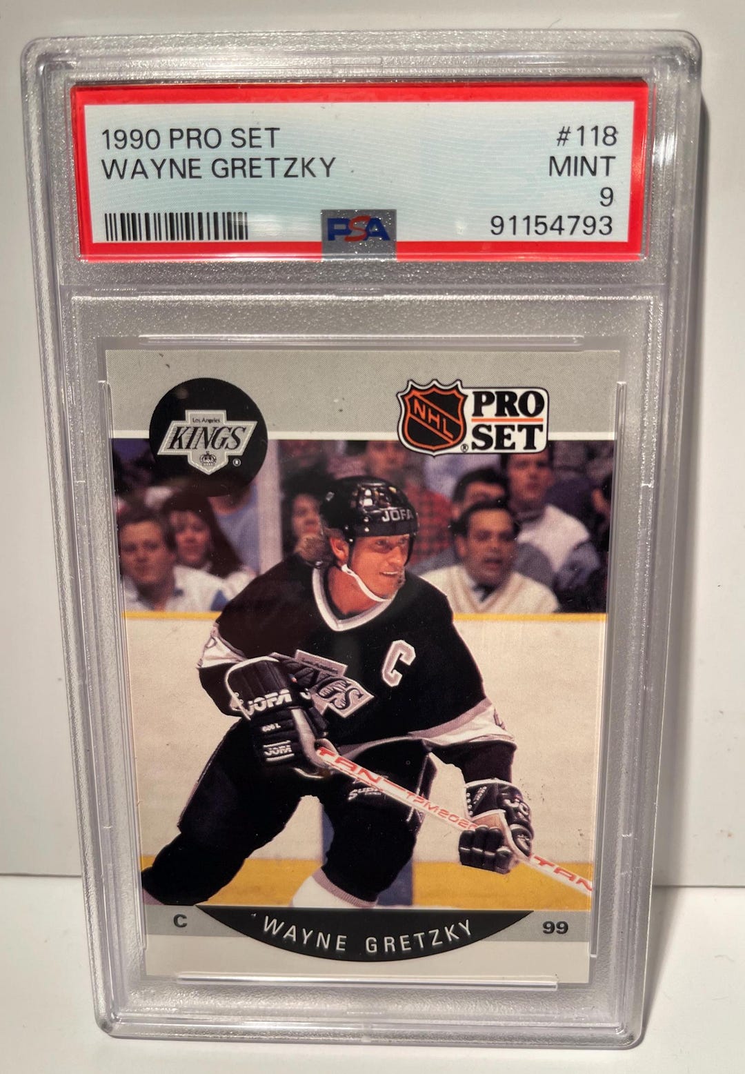 1990 Pro Set Hockey Wayne Gretzky HOF PSA 9 Mint Kings - Graded Encased - Etsy