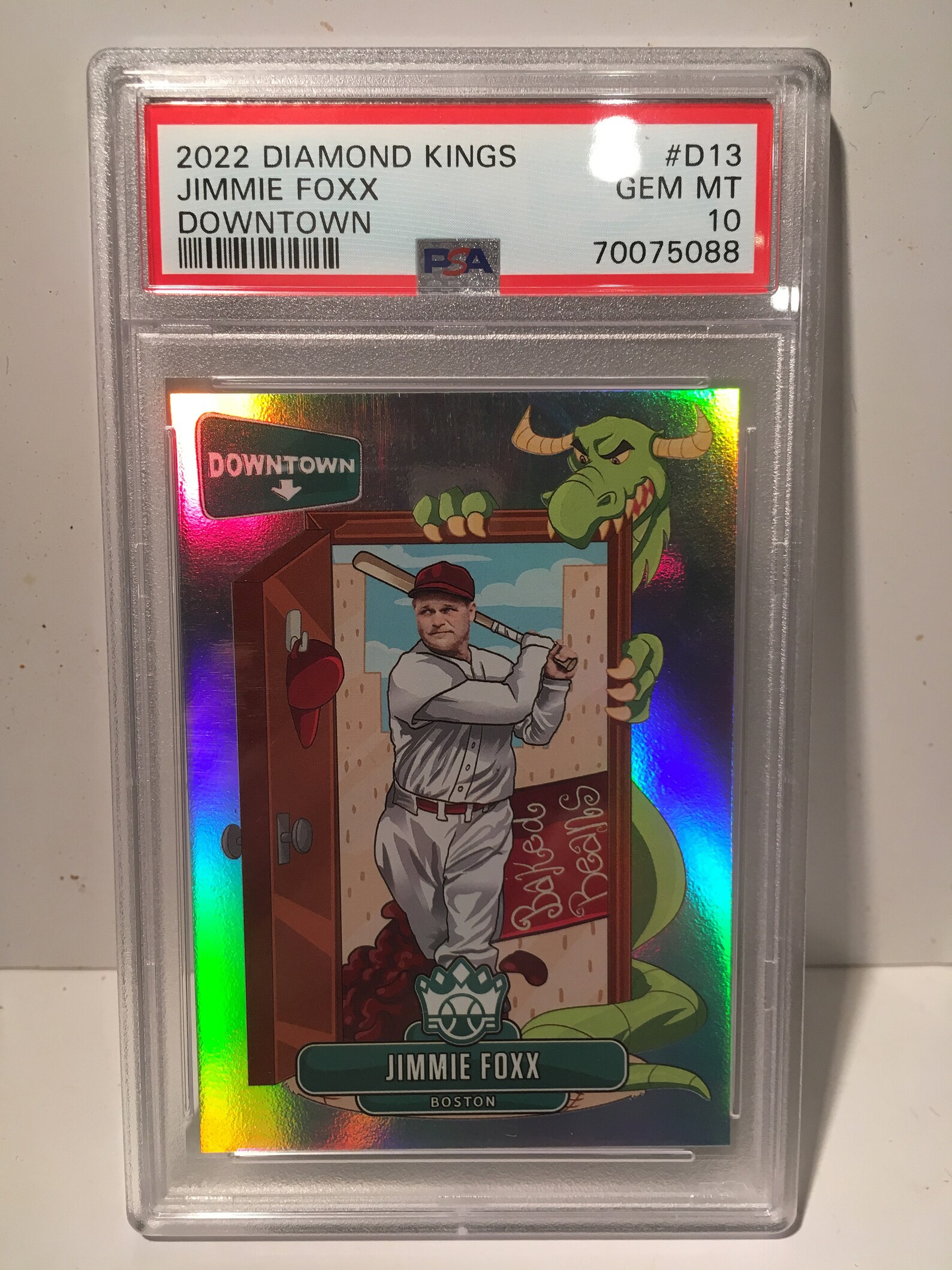 2022 Diamond Kings Downtown Jimmie Foxx & Mascot PSA 10 Gem Mint Graded ...
