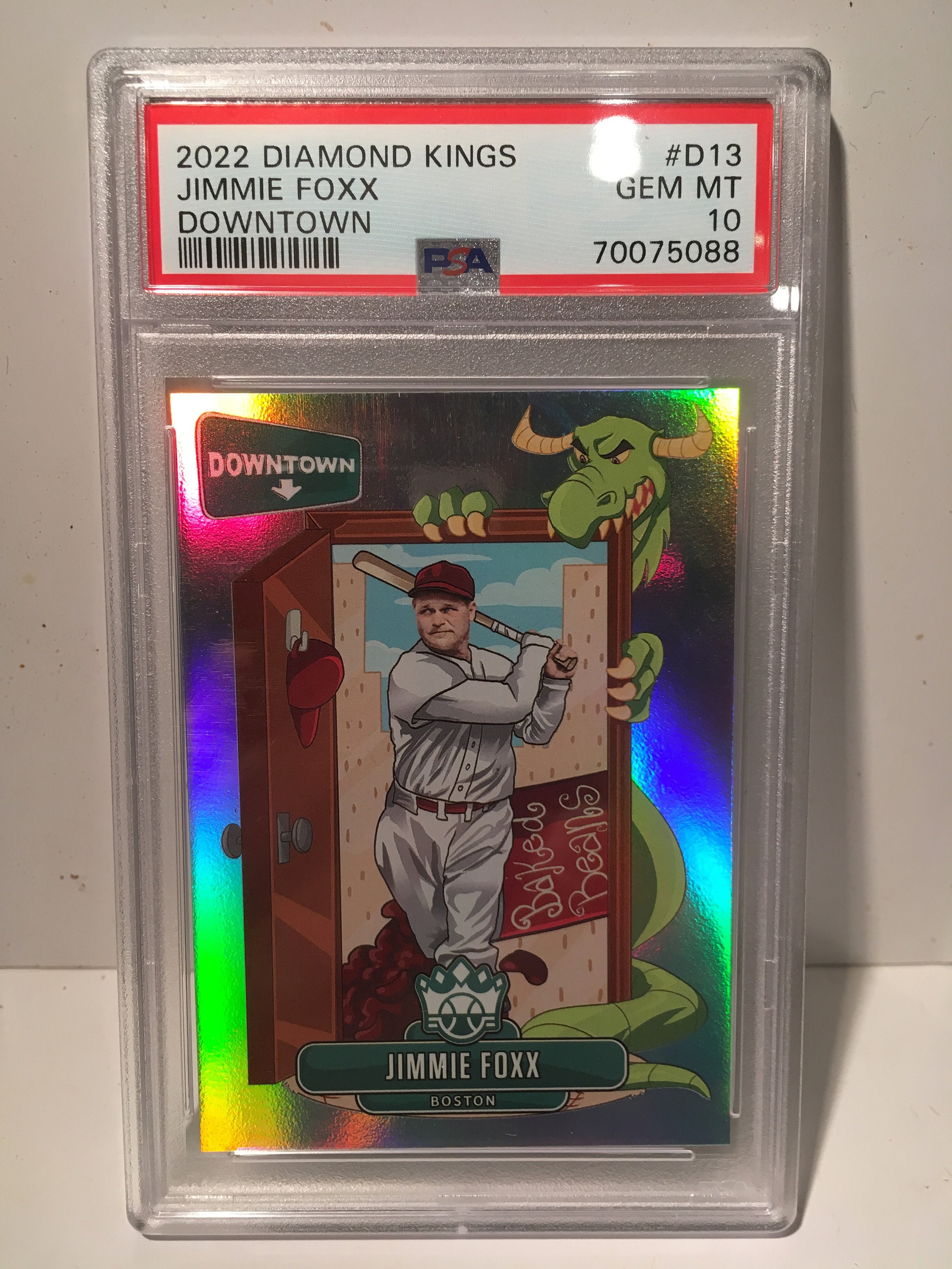 2022 Diamond Kings Downtown Jimmie Foxx & Mascot PSA 10 Gem Mint Graded ...