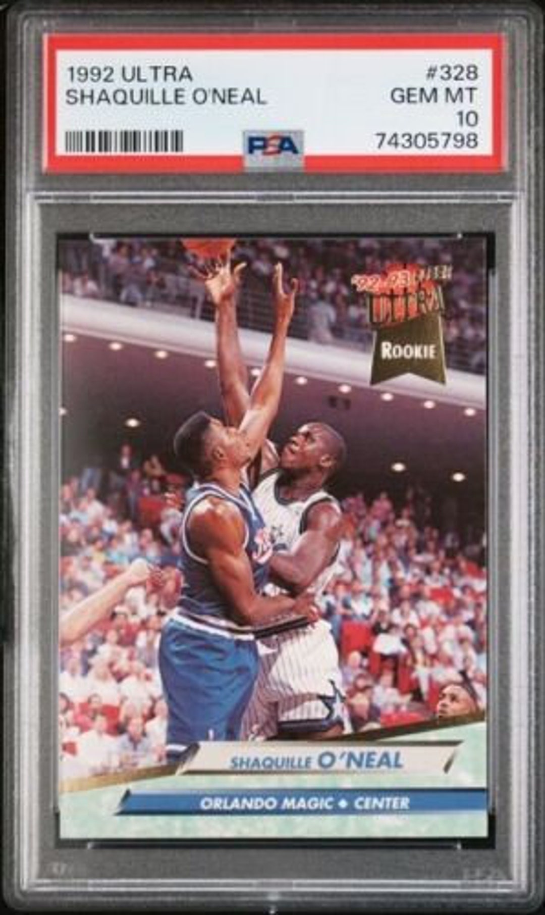 Shaquille O'neal Rookie Card 1992-93 Ultra Gem Mint PSA 10 Graded ...