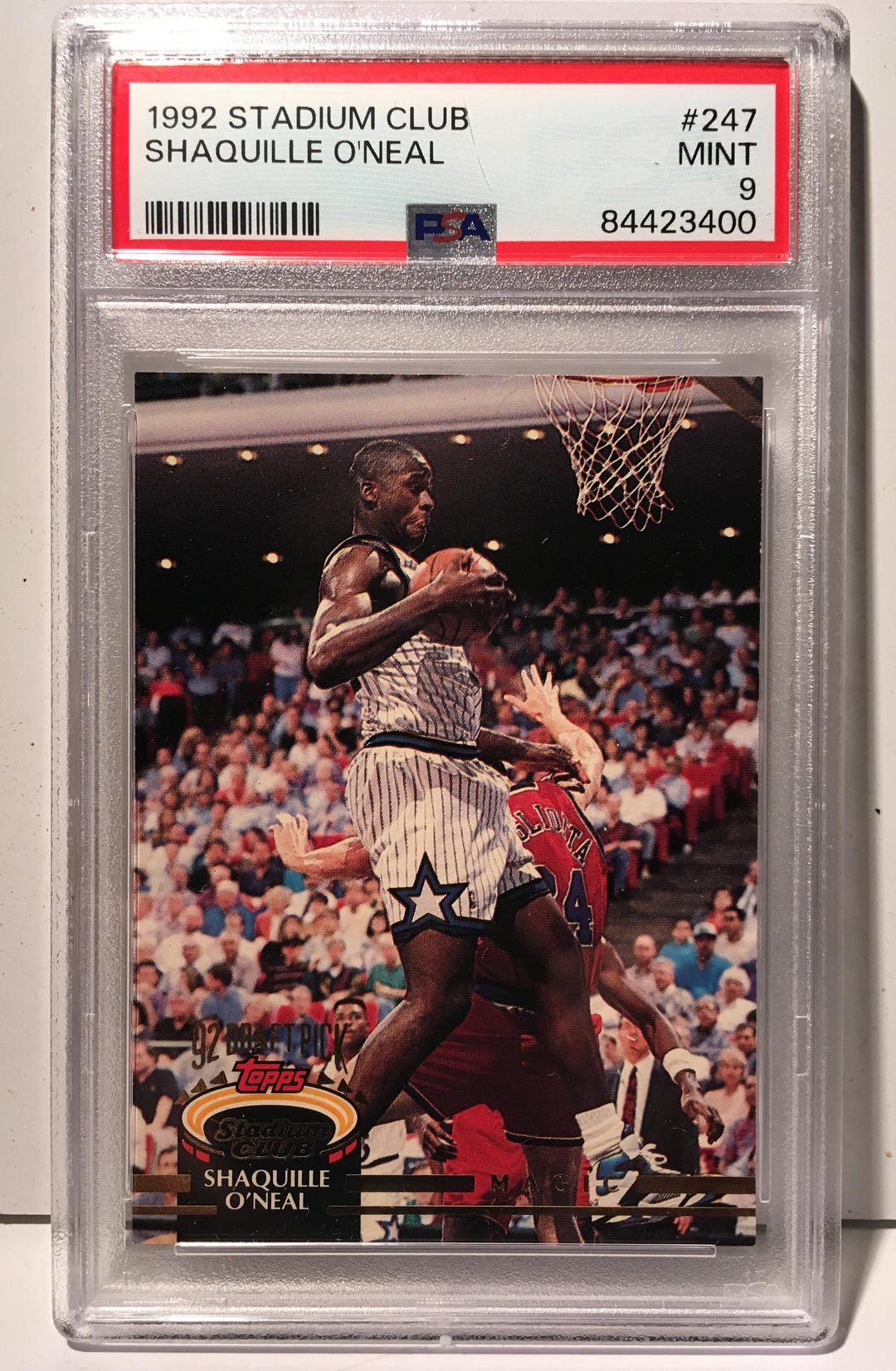 Shaquille O'neal Rookie Card 1992 Stadium Club Mint PSA 9 Graded ...