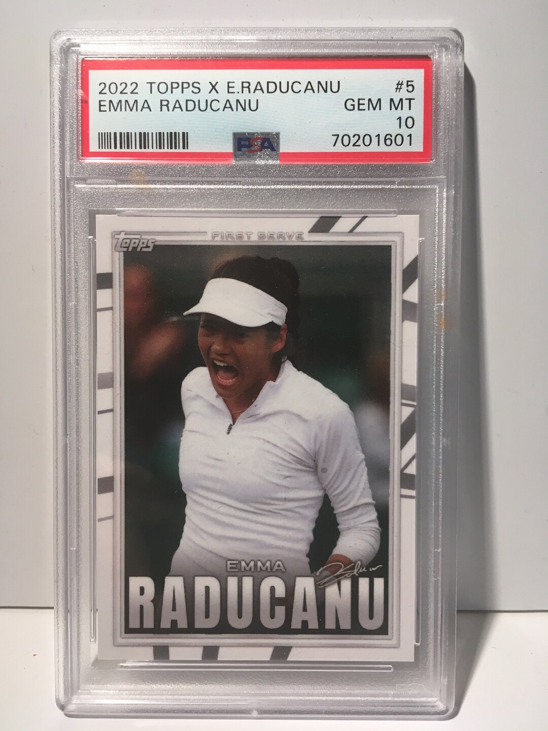 2022 Topps X Emma Raducanu #5 Tennis WTA Rookie Card PSA 10! - Graded ...
