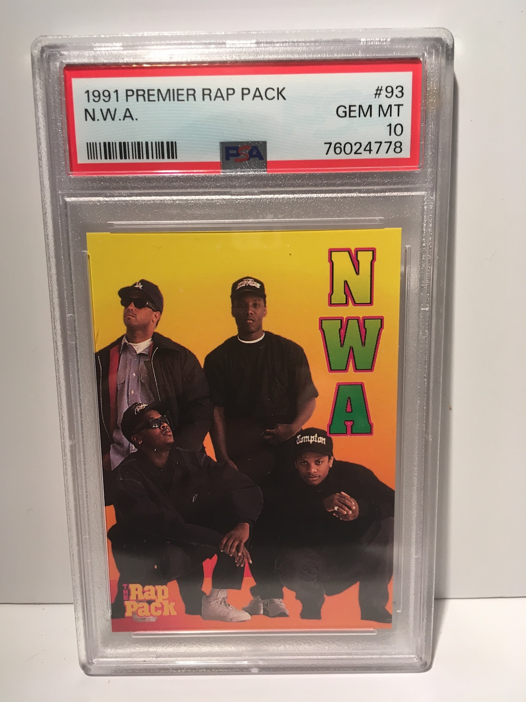 1991 Premier Rap Pack Trading Card #93 N.W.A. PSA 10 Gem Mint - Rare - Etsy