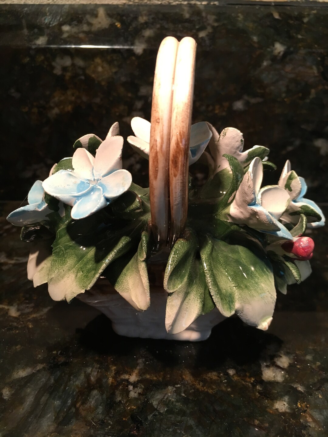 Porcelain Mini Flower Basket Made in Italy! - Etsy