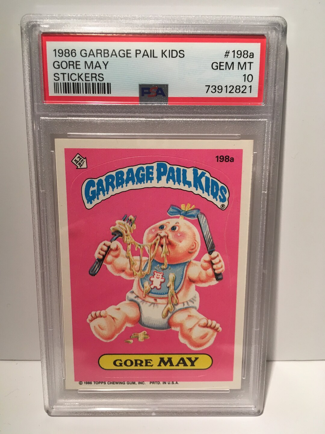 1986 Garbage Pail Kids "gore May" - Graded & Authenticated - Psa 10 Gem ...