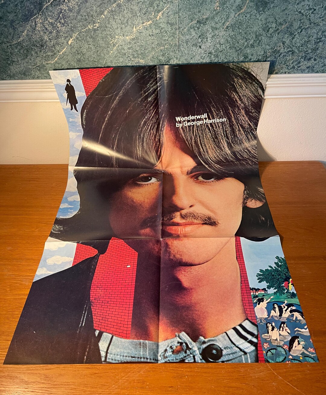 George Harrison Rare Large - Unhung & Unused 1970s Japanese Wonderwall ...