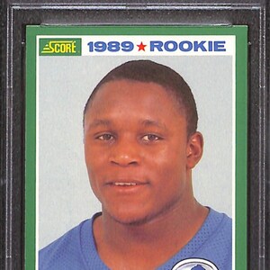 1989 Score Football Barry Sanders Rookie HOF PSA 9 Mint - Lions Graded ...