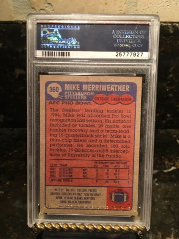 Sports Collectibles Art & Collectibles 1985 Topps MIKE MERRIWEATHER ...