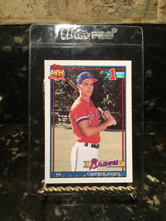 1991 Topps Chipper Jones Rookie Card RC Newest Member MLB - Etsy