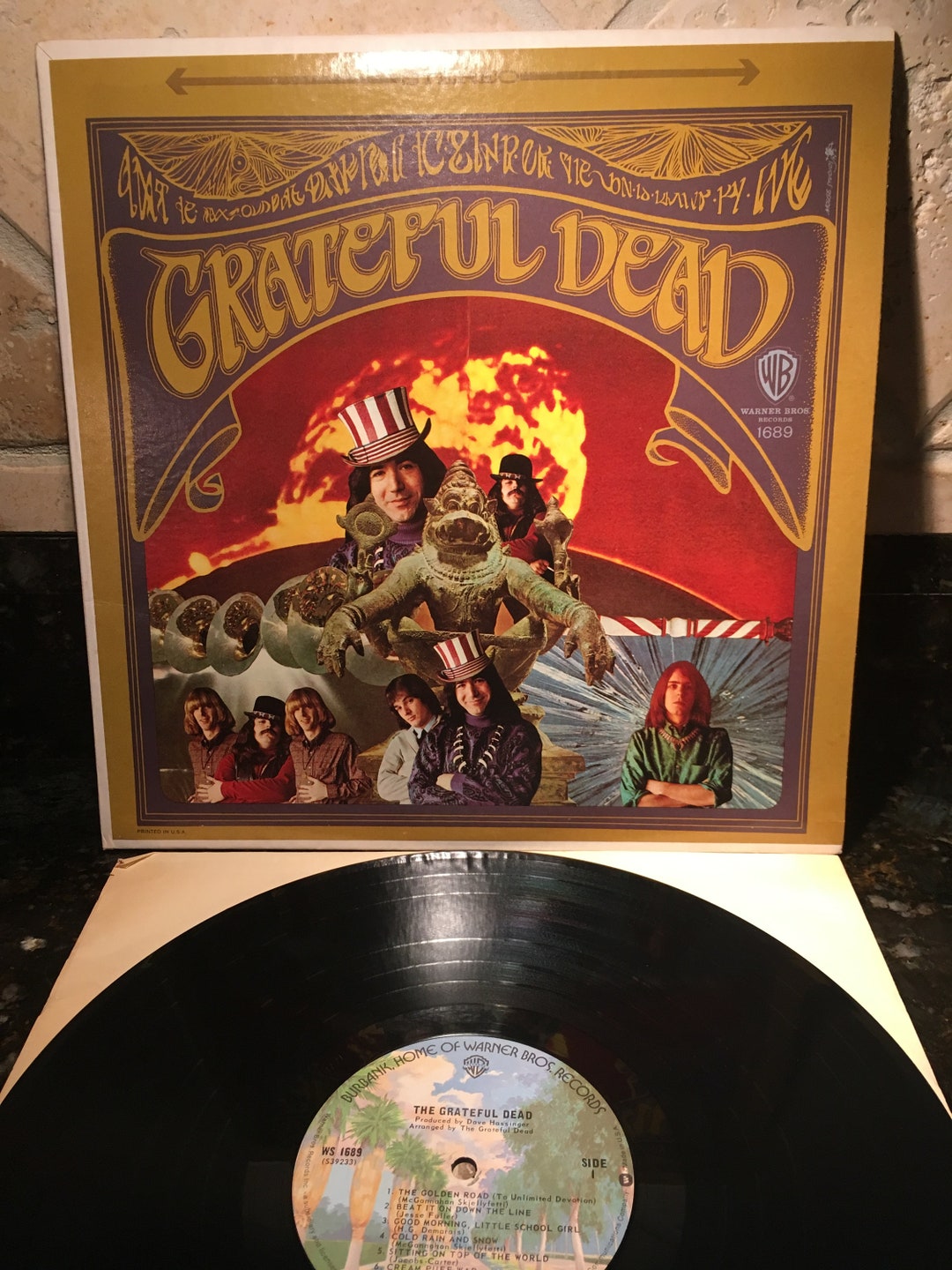 Grateful Dead Debut Album Vintage LP Vinyl Record Near Mint Condition ...
