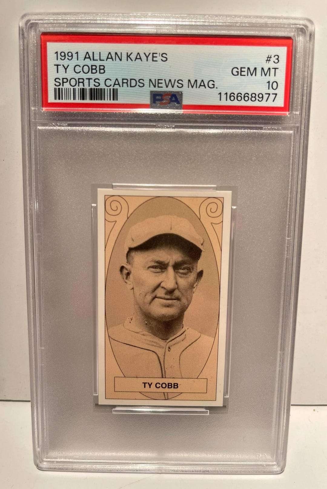 Ty Cobb 1991 Allan Kaye's Sports Card News Magazine PSA 10 - Etsy