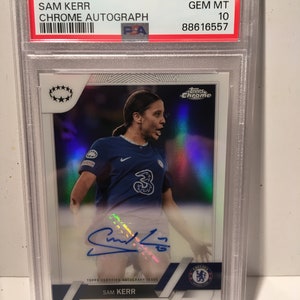 2022-23 Topps Chrome UEFA Women's Sam Kerr ASK Autograph PSA 10 - Etsy