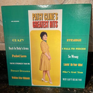 Patsy Cline "greatest Hits " Vintage Pressing - LP Vinyl Record ...