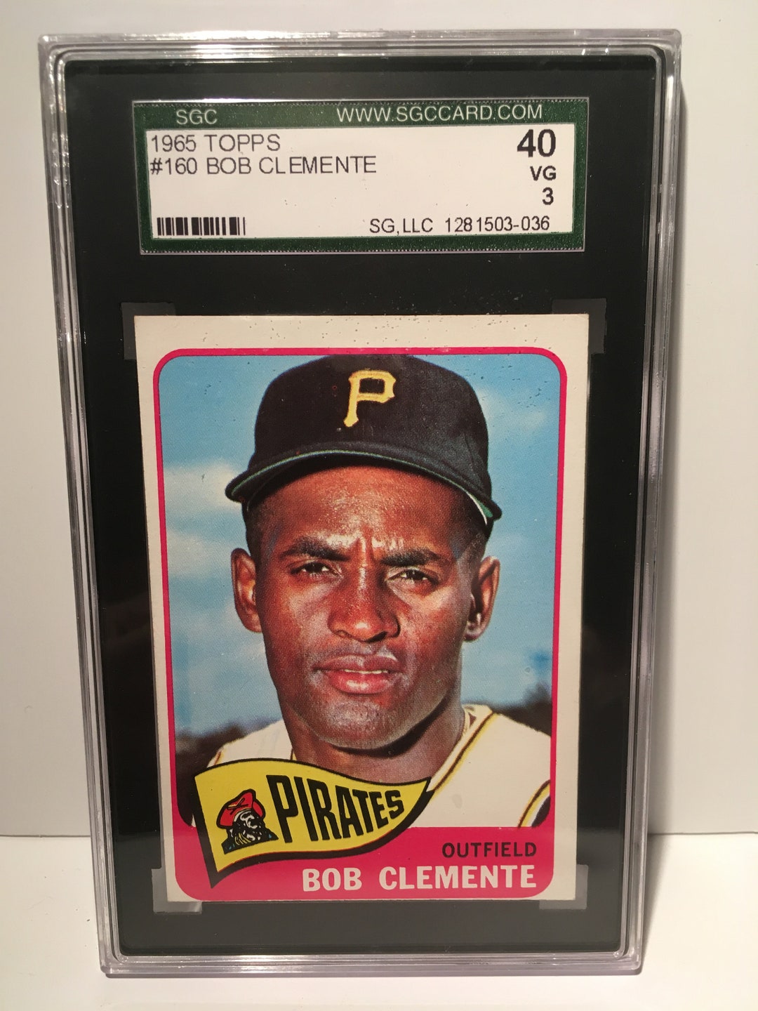 1965 Topps Roberto Clemente SGC 40 -- Graded Authenticated & Encased ...