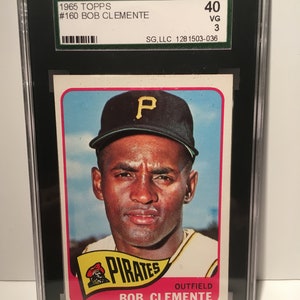 1965 Topps Roberto Clemente SGC 40 -- Graded Authenticated & Encased ...