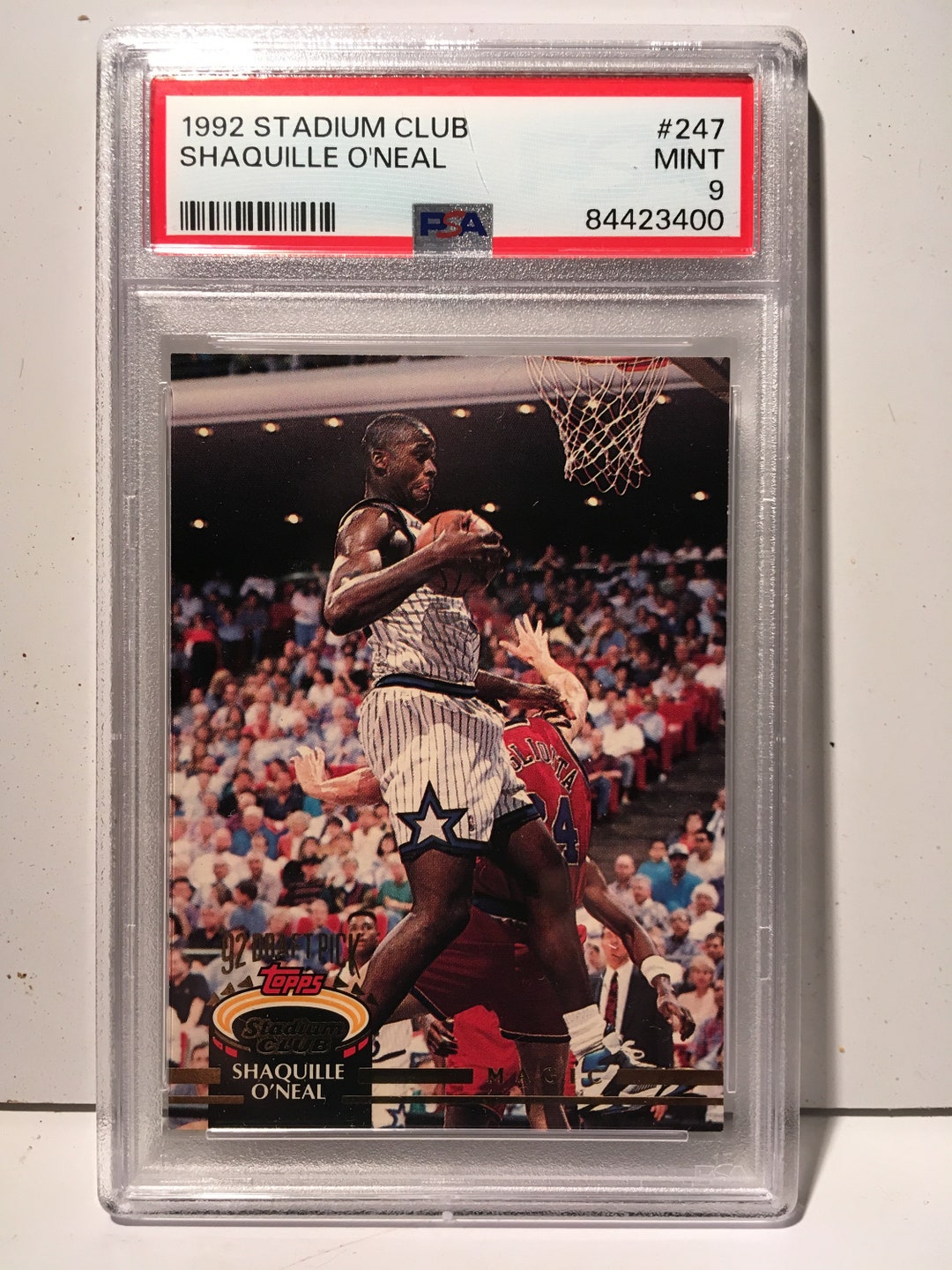 Shaquille O'neal Rookie Card 1992 Stadium Club Mint PSA 9 Graded ...