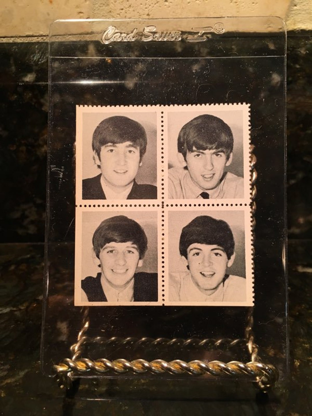 The Beatles Original 1964 Uncut Stamps 4 Vintage Originals Not Reprints ...