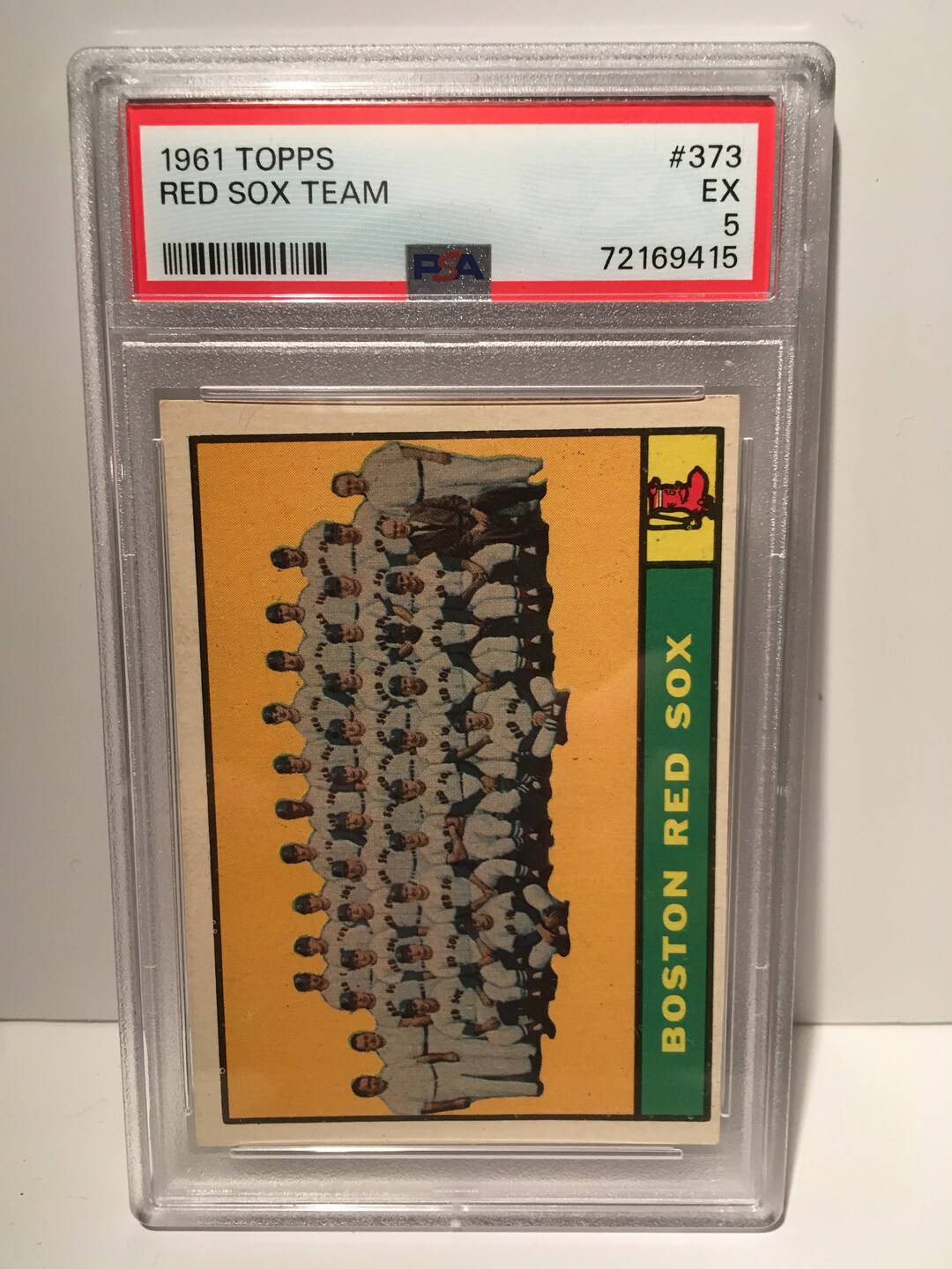 1961 Topps Boston Red Sox Team Card PSA Graded Encased - Etsy