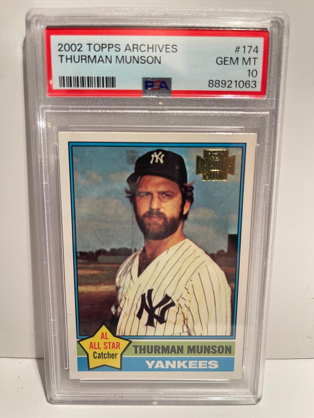 Thurman Munson 2002 Topps Archives New York Yankees PSA 10 Gem Mint ...