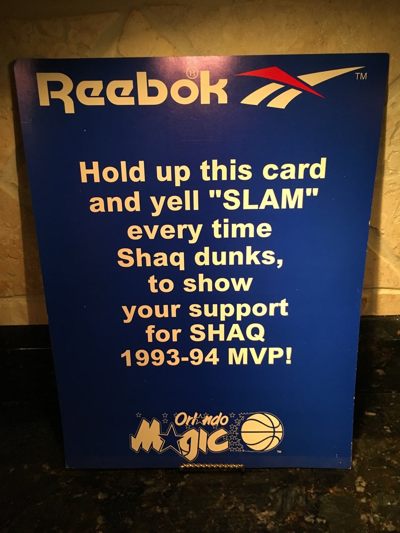 Shaquille O'neal MVP Poster 1993-94 Rare Orlando Magic - Etsy