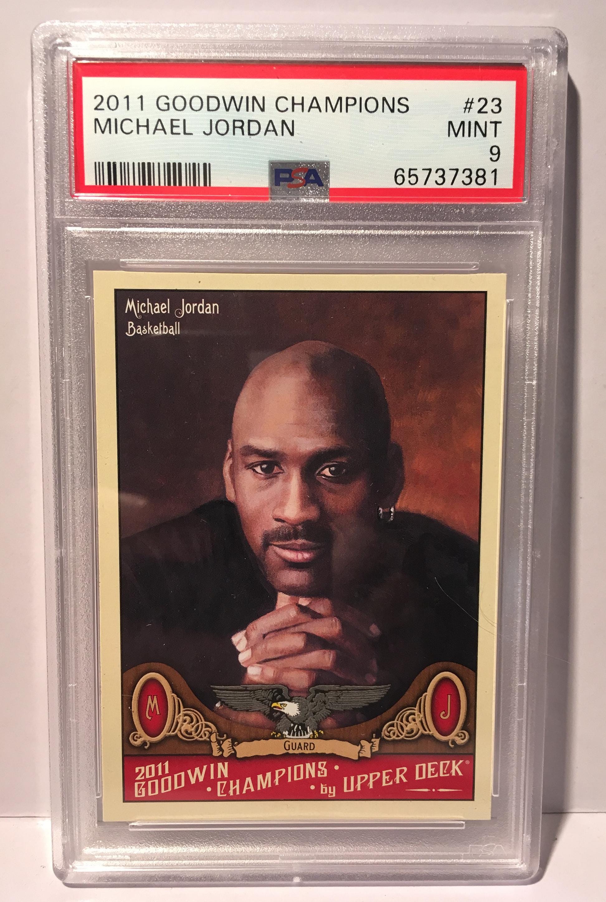 2011 Goodwin Champions MICHAEL JORDAN Chicago Bulls PSA 9 Mint Hall of ...