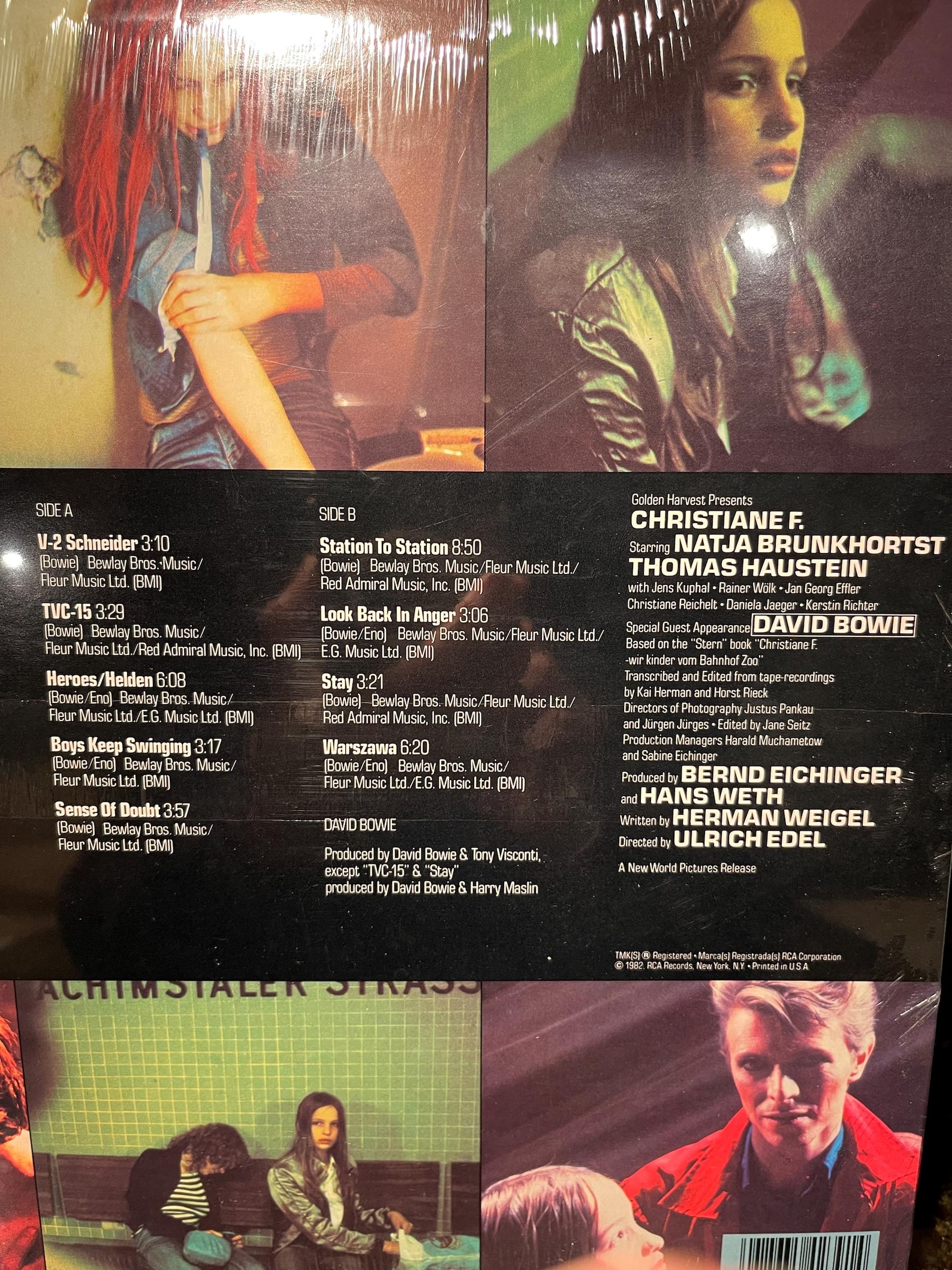 DAVID BOWIE - Christiane F Soundtrack Rare Vintage Vinyl Lp Sealed NOS ...