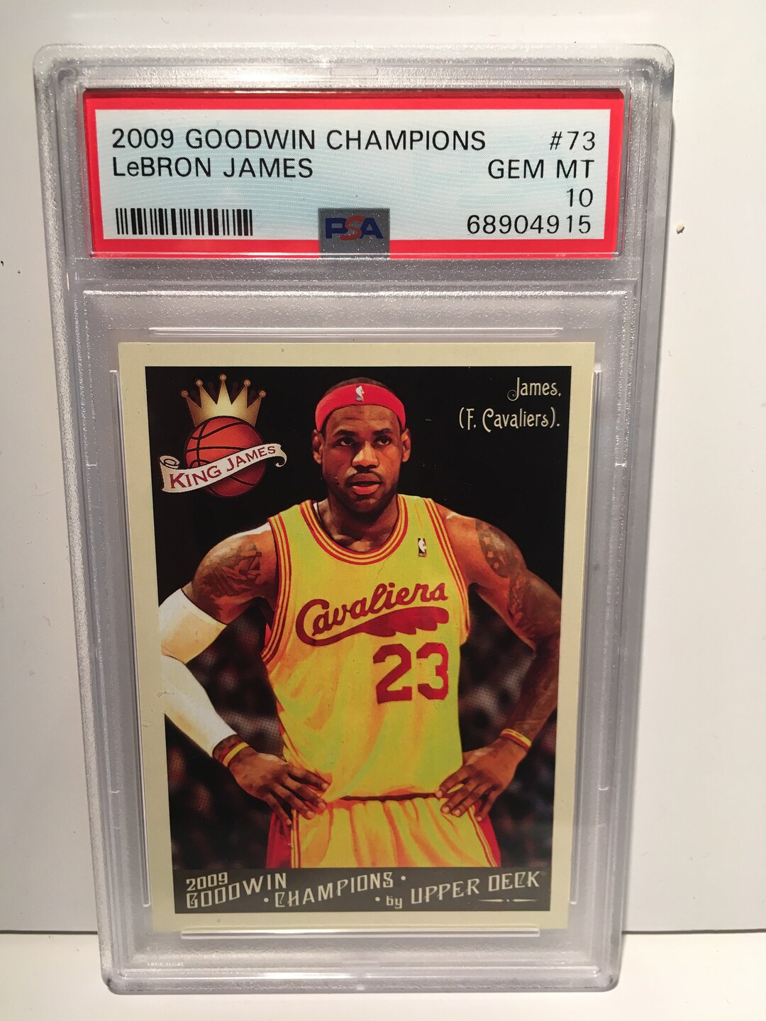 Lebron James 2009 Goodwin Champions 73 PSA 10 king James Trading Card ...