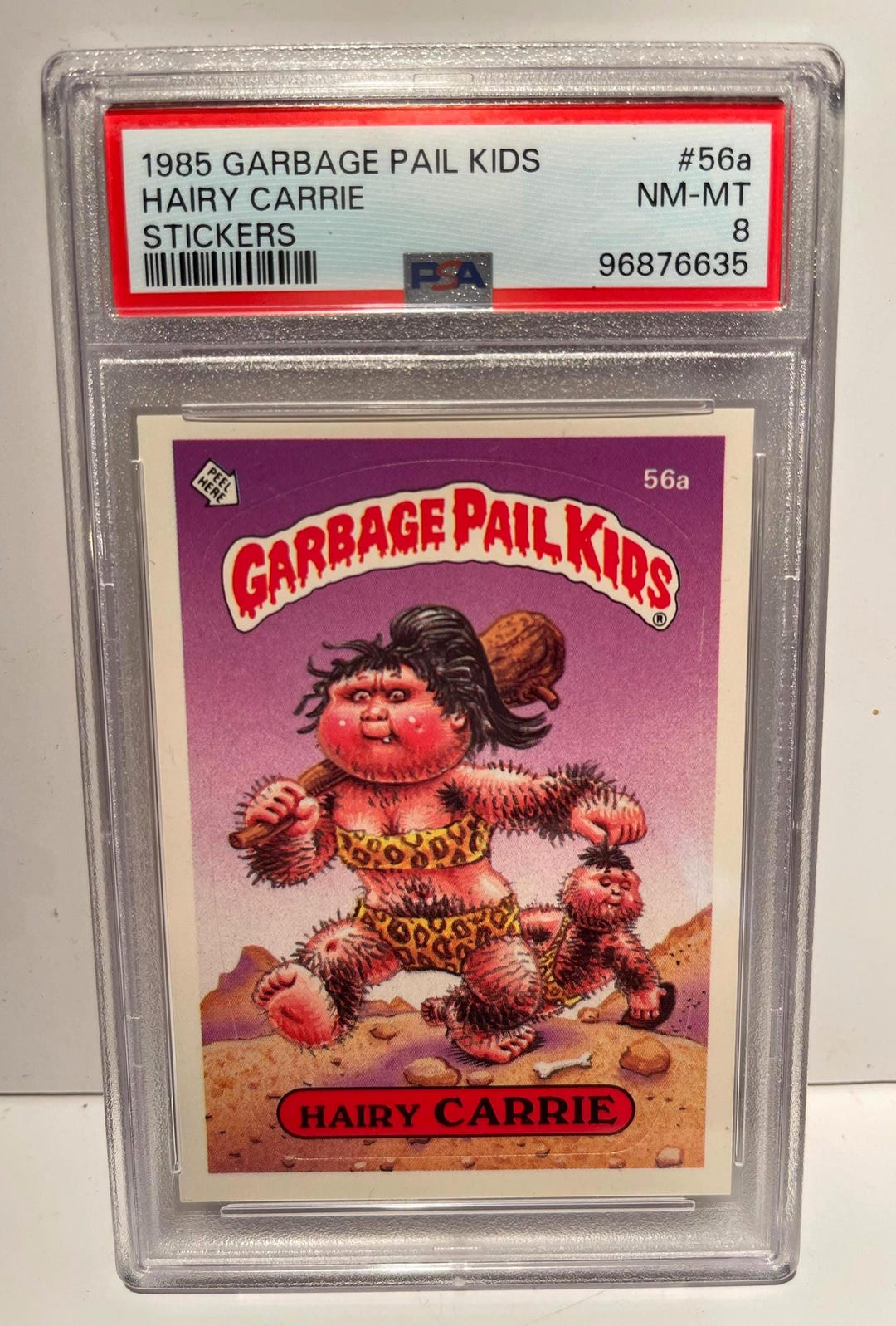 1985 Garbage Pail Kids Series 2 Hairy Carrie (jolted Joel Puzzle Back ...