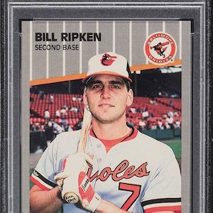 1989 Fleer Bill Ripken 616 FF Error fk Face on Bat Knob PSA 9 Mint ...