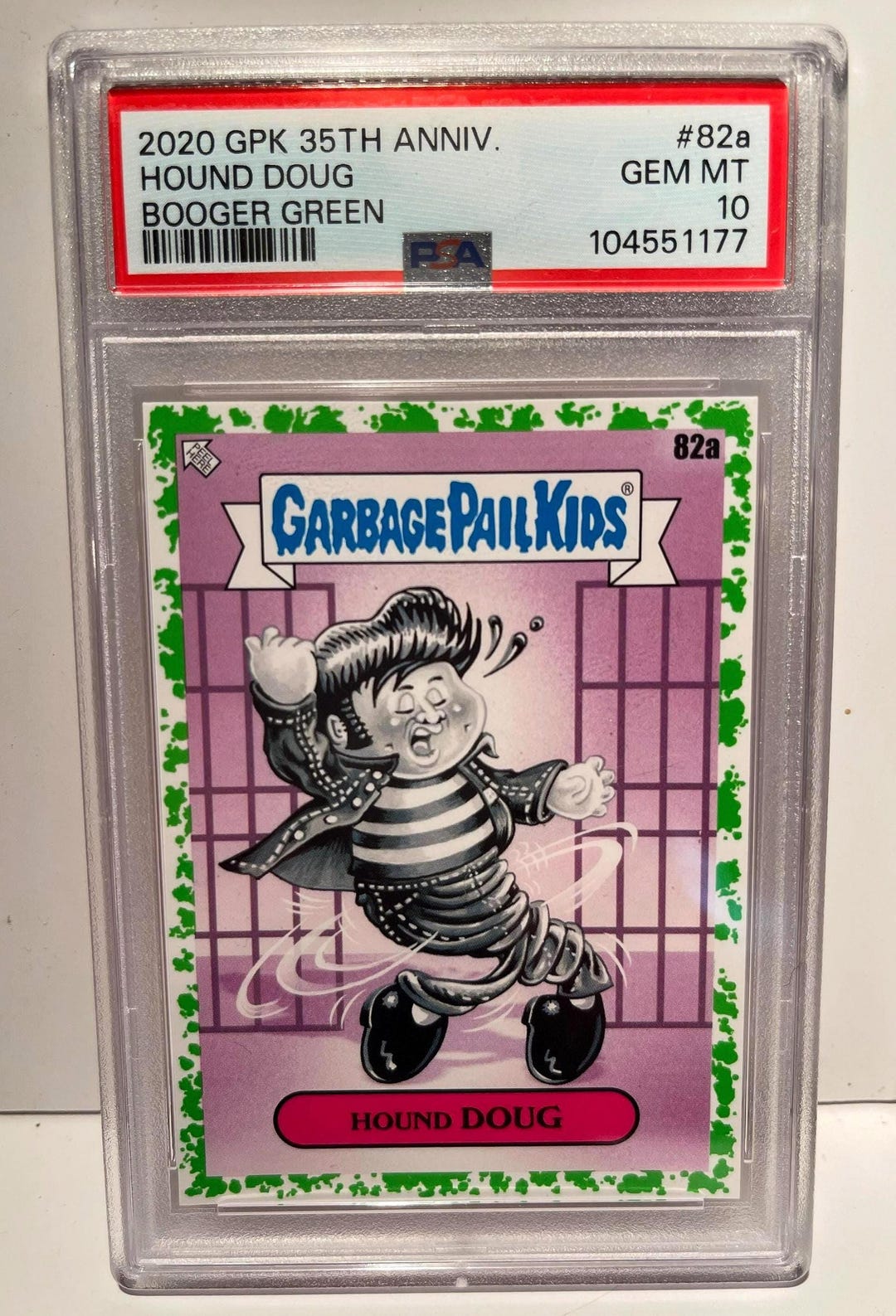 2020 Garbage Pail Kids "hound Doug" Booger Green- Graded, Encased ...