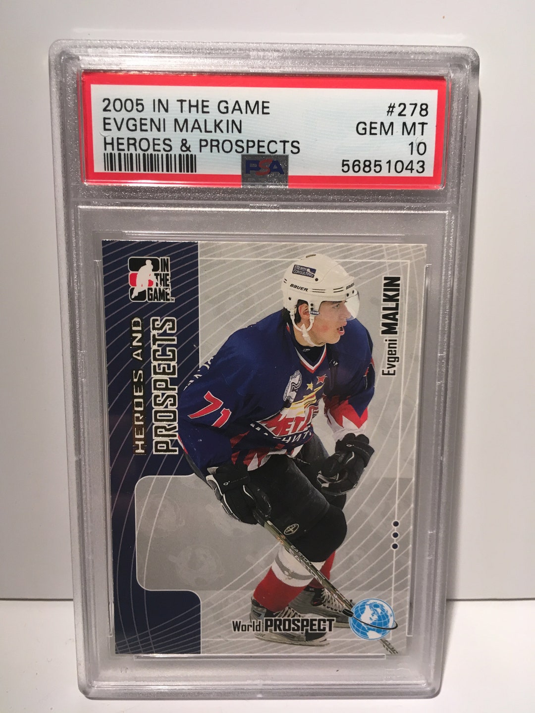 2005 "in the Game" Geno Malkin Rookie Card PSA 10 - Graded/encased ...