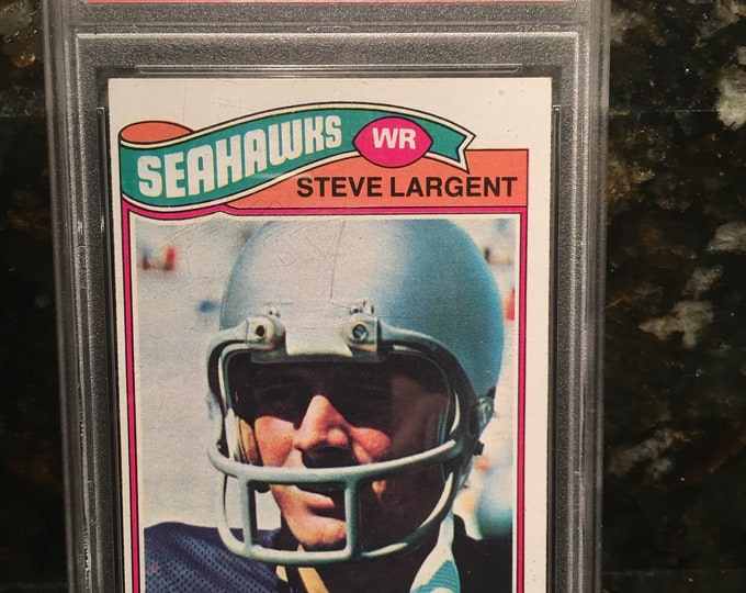 Steve Largent 1977 Topps Rookie Football Card Graded Authenticated ...