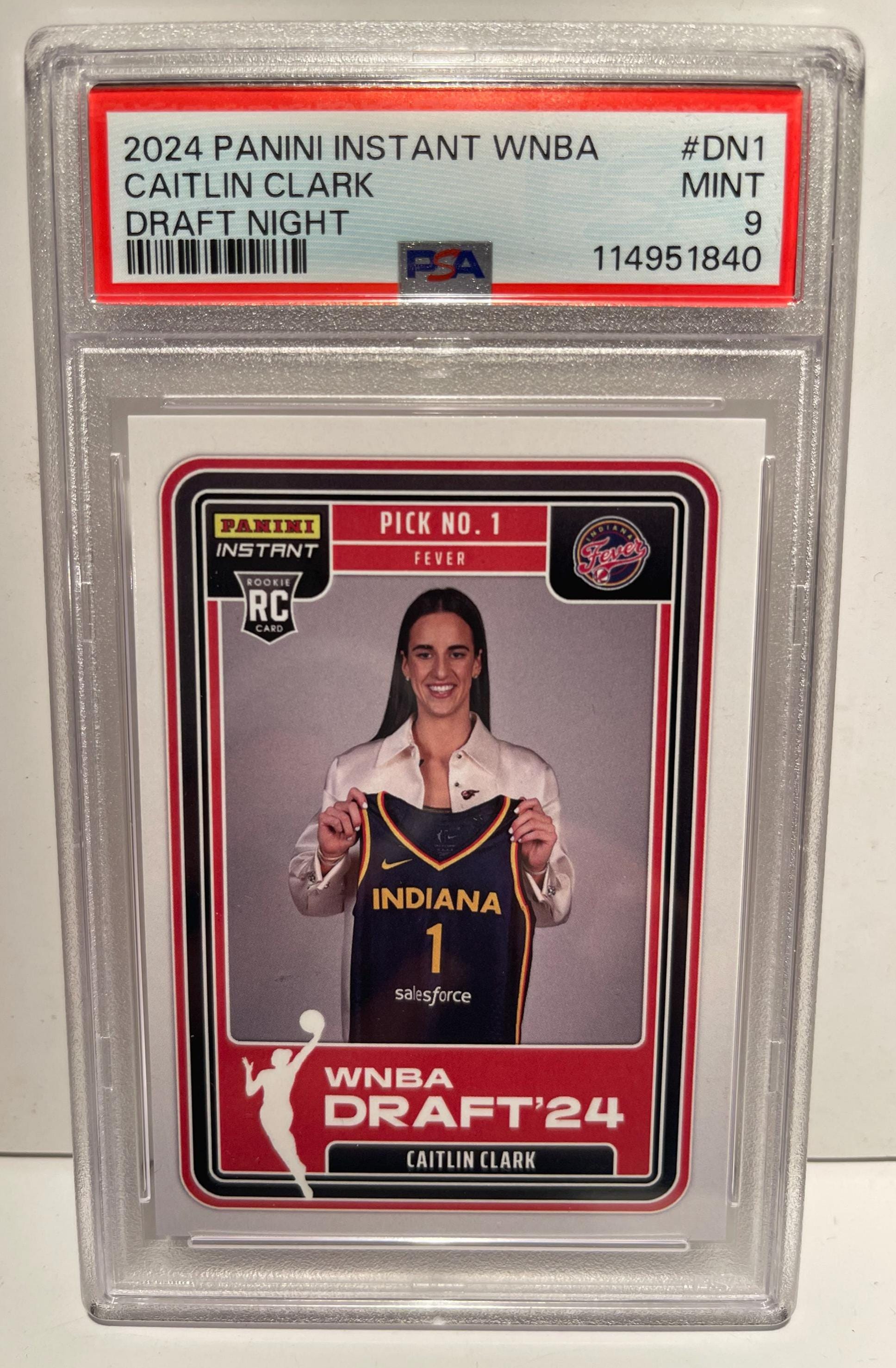 2024 Panini Instant WNBA Draft Night Caitlin Clark #DN1 PSA 9 MINT ...