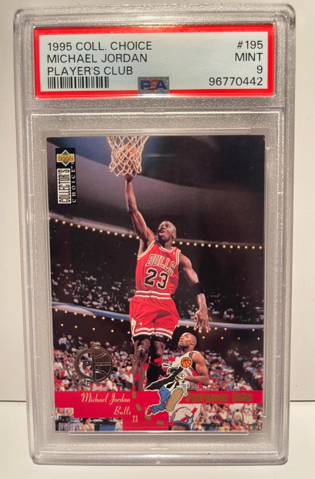 Michael Jordan 1995 Collector's Choice #195 PSA 9 Mint! Graded Encase ...