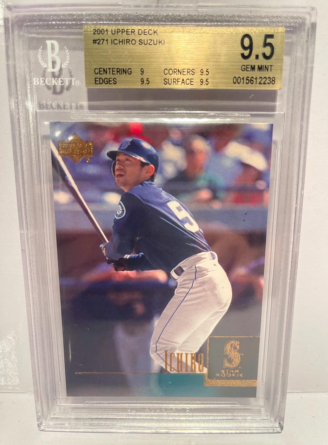 2001 Upper Deck Ichiro #271 Rookie Card Beckett 9.5 Seattle Legend - Etsy