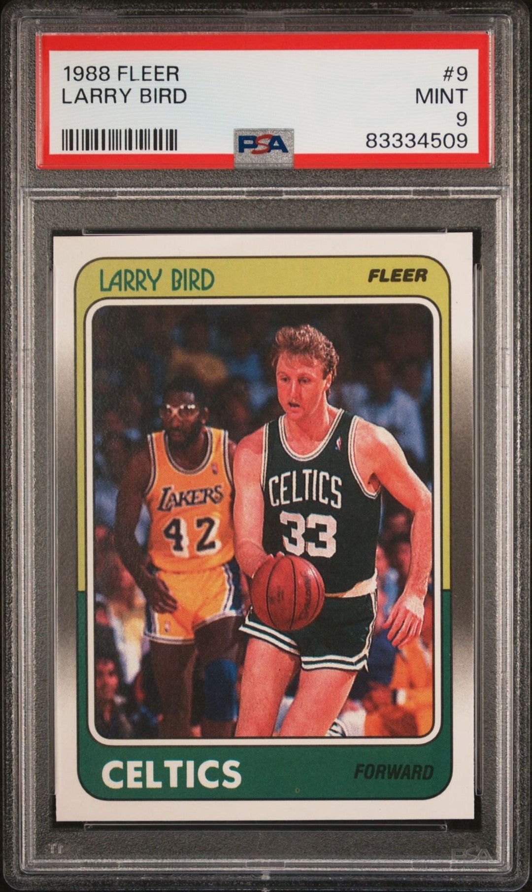 Larry Bird 1988 Fleer Vintage Basketball Trading Card - PSA 9 Mint ...