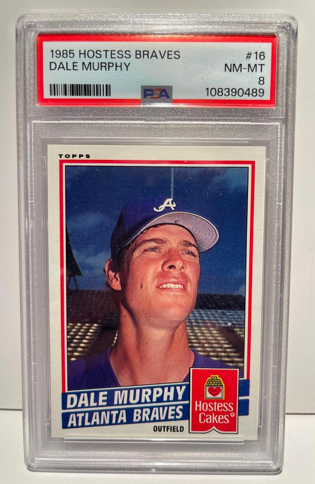 1985 Braves Hostess Cakes Dale Murphy PSA 8 Braves Legend - Graded ...