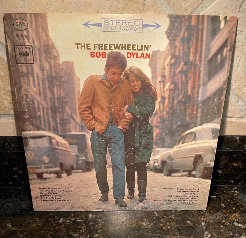 Bob Dylan "the Freewheelin' Bob Dylan" Vintage Pressing LP Vinyl Record ...