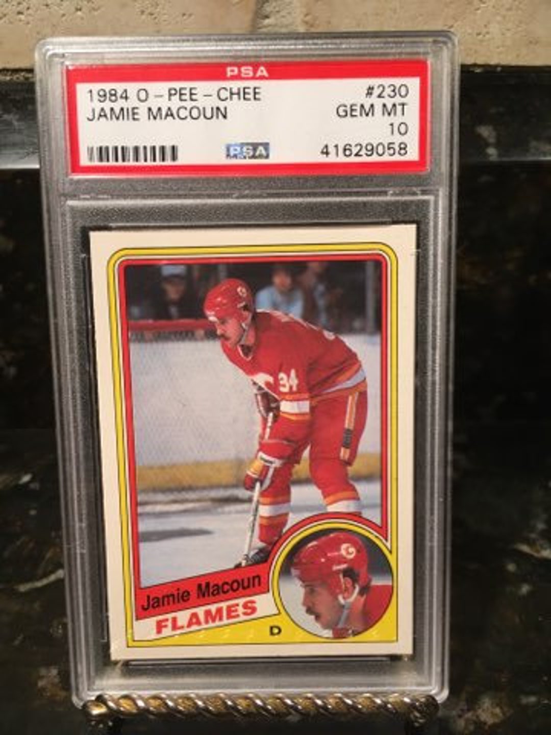 1984 O-pee-chee OPC 230 Jamie Macoun RC Flames PSA 10 Graded Encased - Etsy