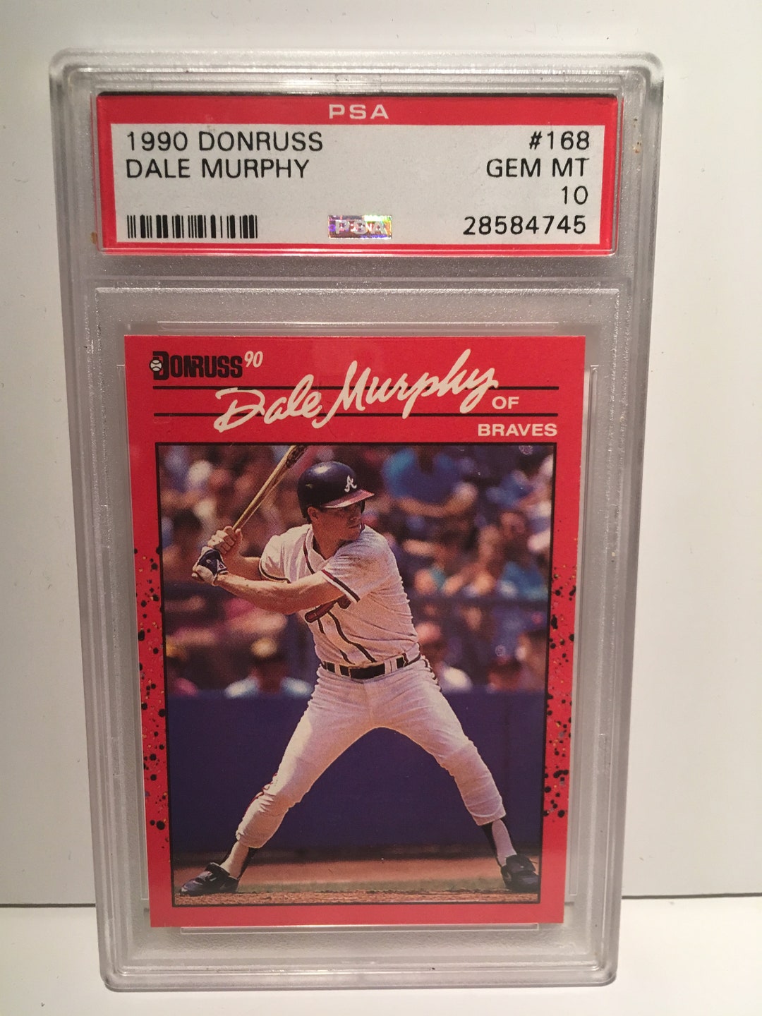 1990 Donruss DALE MURPHY PSA 10 Authenticated Graded Encased Braves - Etsy