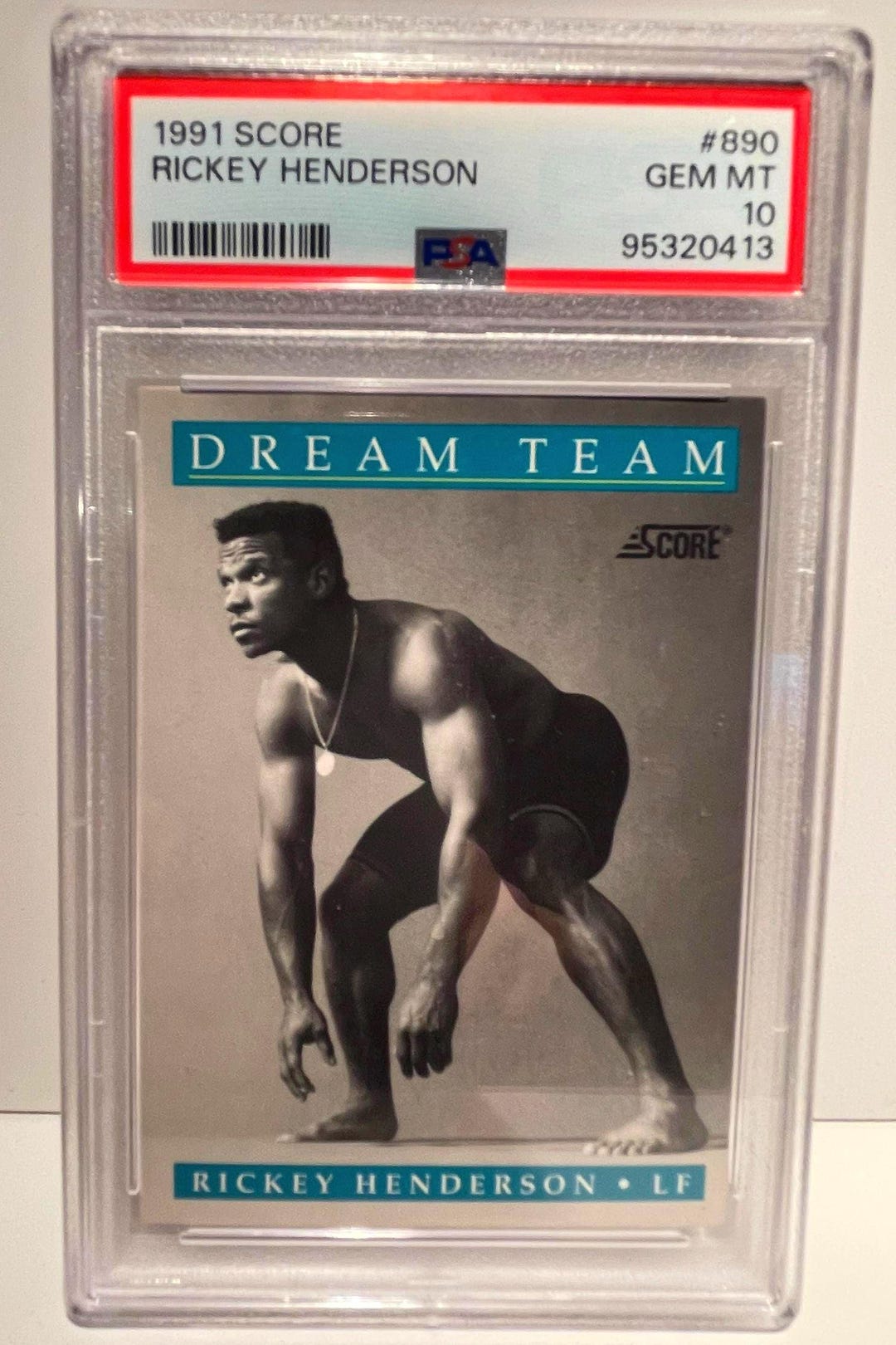 1991 Score Dream Team Rickey Henderson PSA 10 Oakland Athletics HOF ...