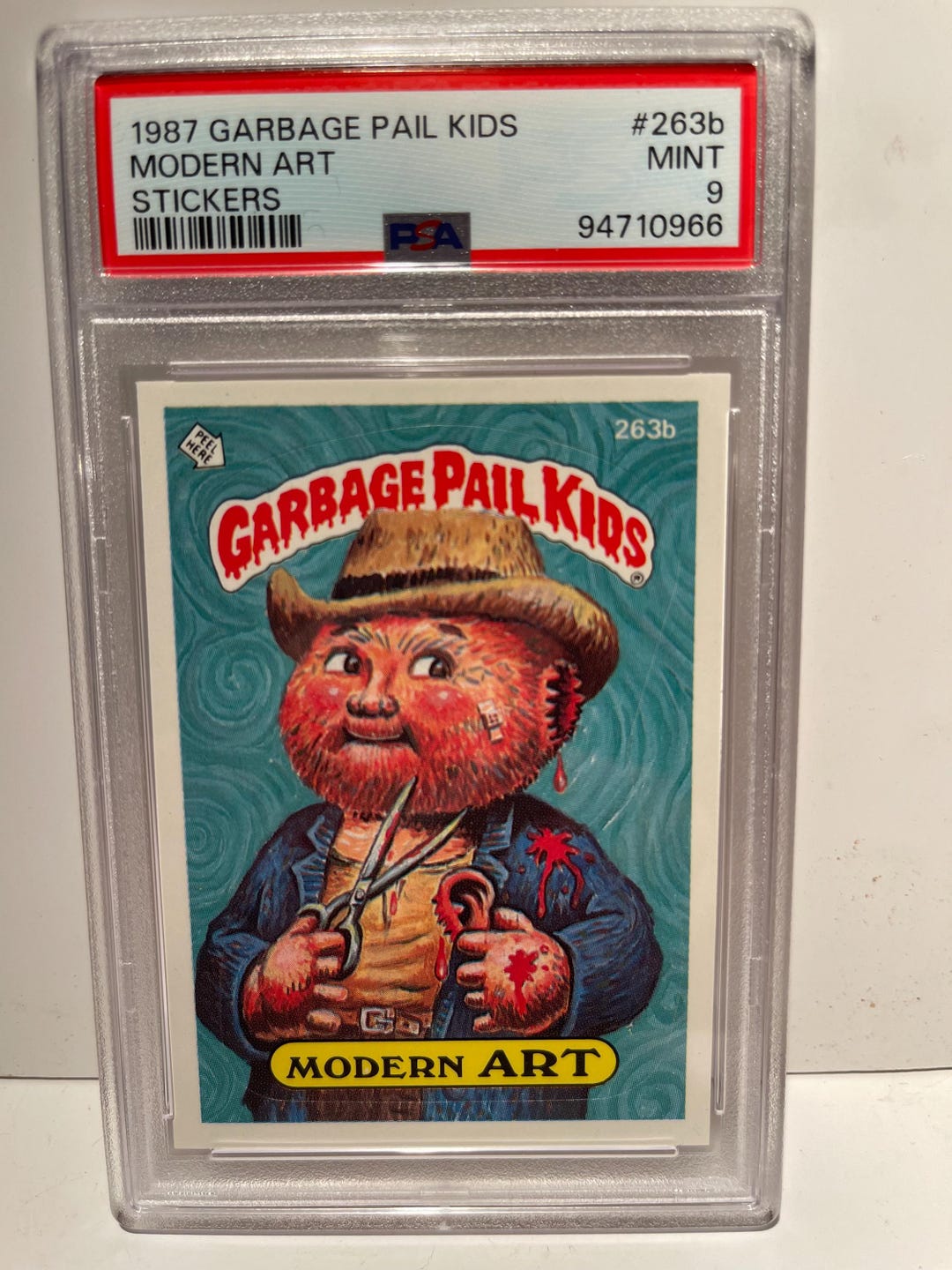 1987 Garbage Pail Stickers 263b Modern Art PSA 9 Graded Encased - Etsy