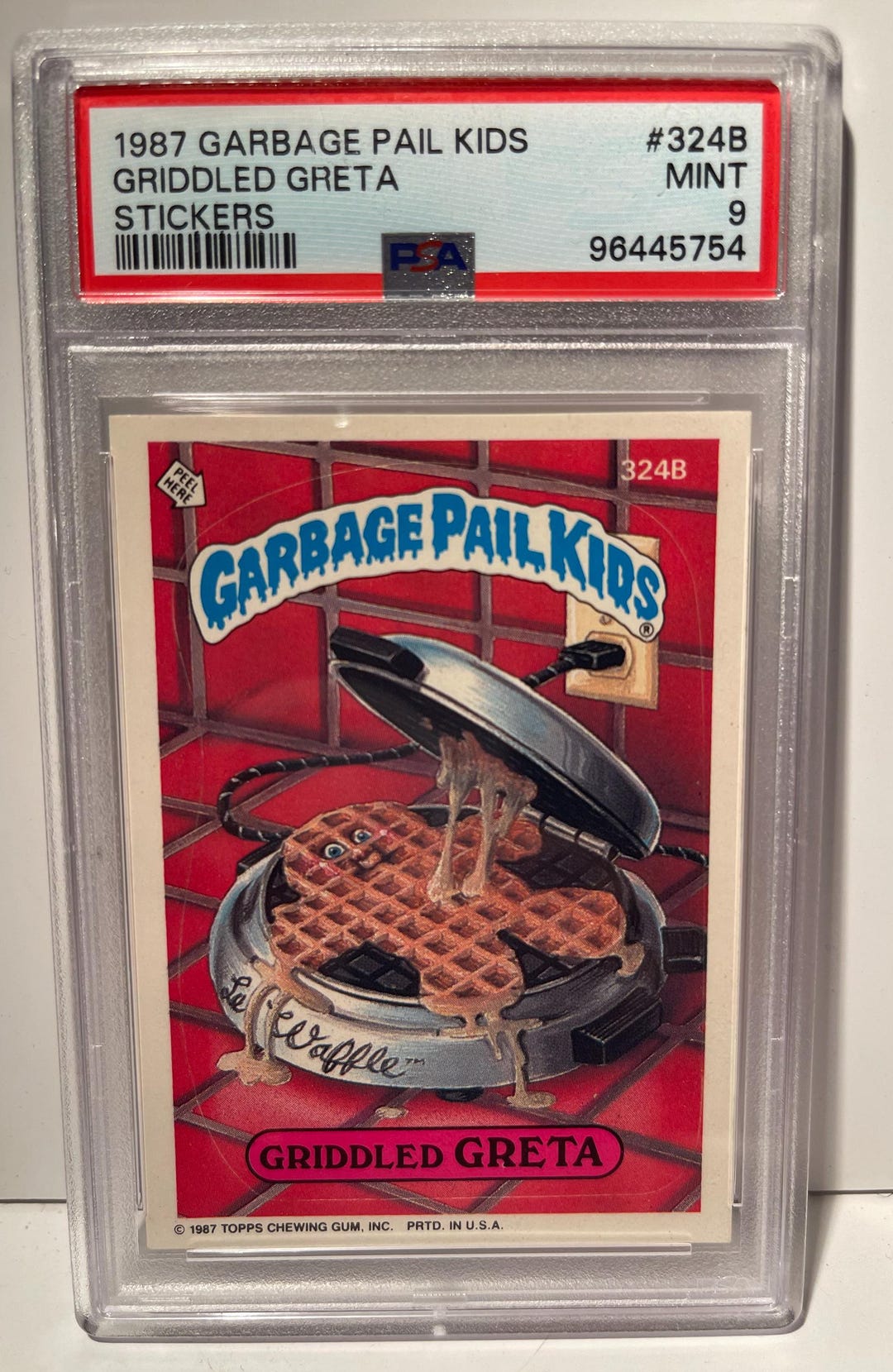 1987 Garbage Pail Kids Stickers Griddled Greta PSA 9 Mint Vintage ...