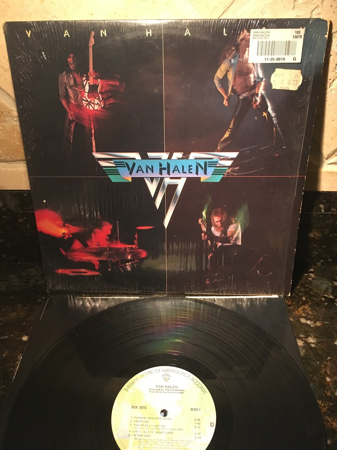 Van Halen "self Titled" Original Debut Vinyl Record Vintage Pressing ...