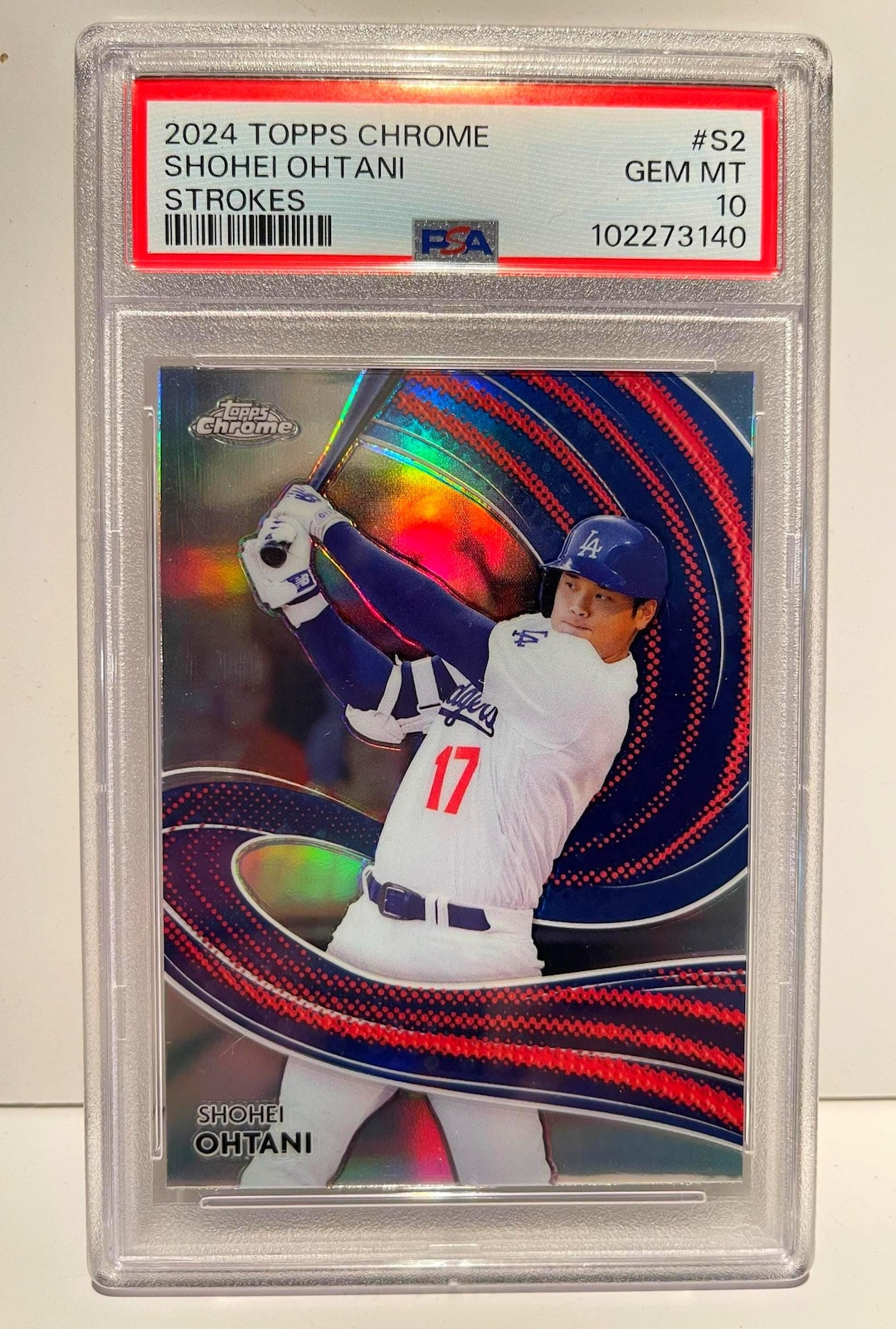2024 Topps Chrome Shohei Ohtani Strokes PSA 10 Gem Mint MVP Dodgers Refractor#s2 - Etsy