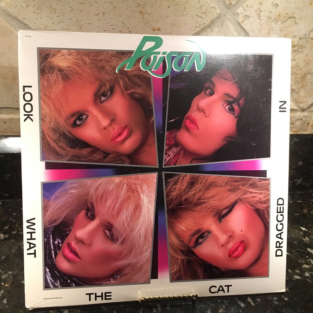 Poison look What the Cat Dragged In Vinyl Record LP 1986 Rare Original ...