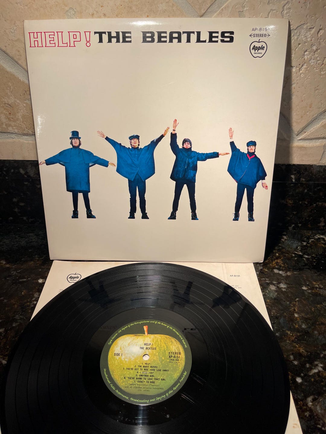 The Beatles "help" Japanese Vintage Pressing Vinyl LP Record - VG+ ...