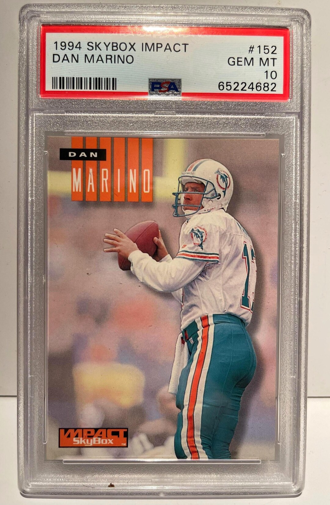 1994 Skybox Impact Dan Marino #152 HOF Miami Dolphins PSA 10 - Etsy