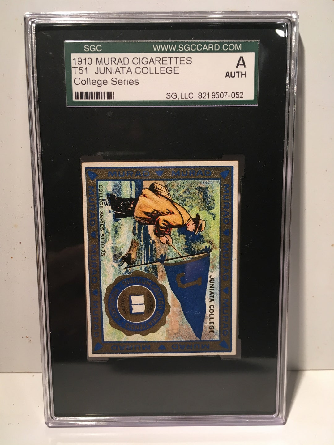 Vintage 1910 Murad Cigarettes College Series Juniata Fly Fishing ...